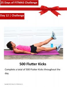 25 Days of FITMAS Workout Challenge: Day 12 - Diary of a Fit Mommy