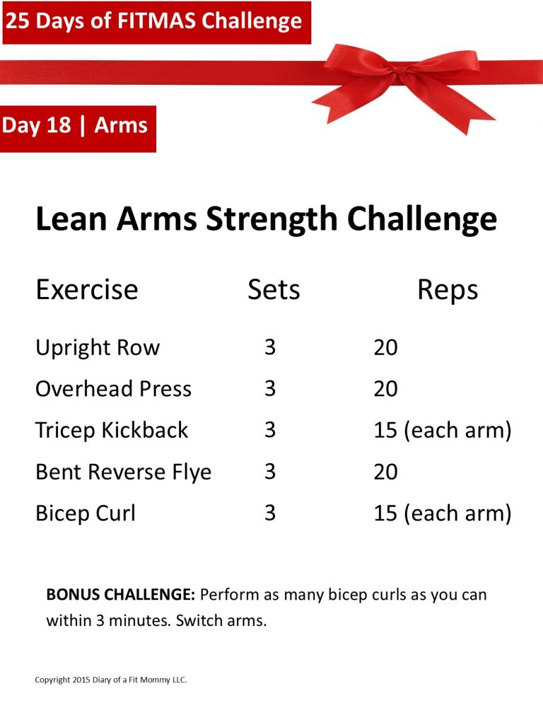 25 Days of FITMAS Workout Challenge: Day 18 - Diary of a Fit Mommy