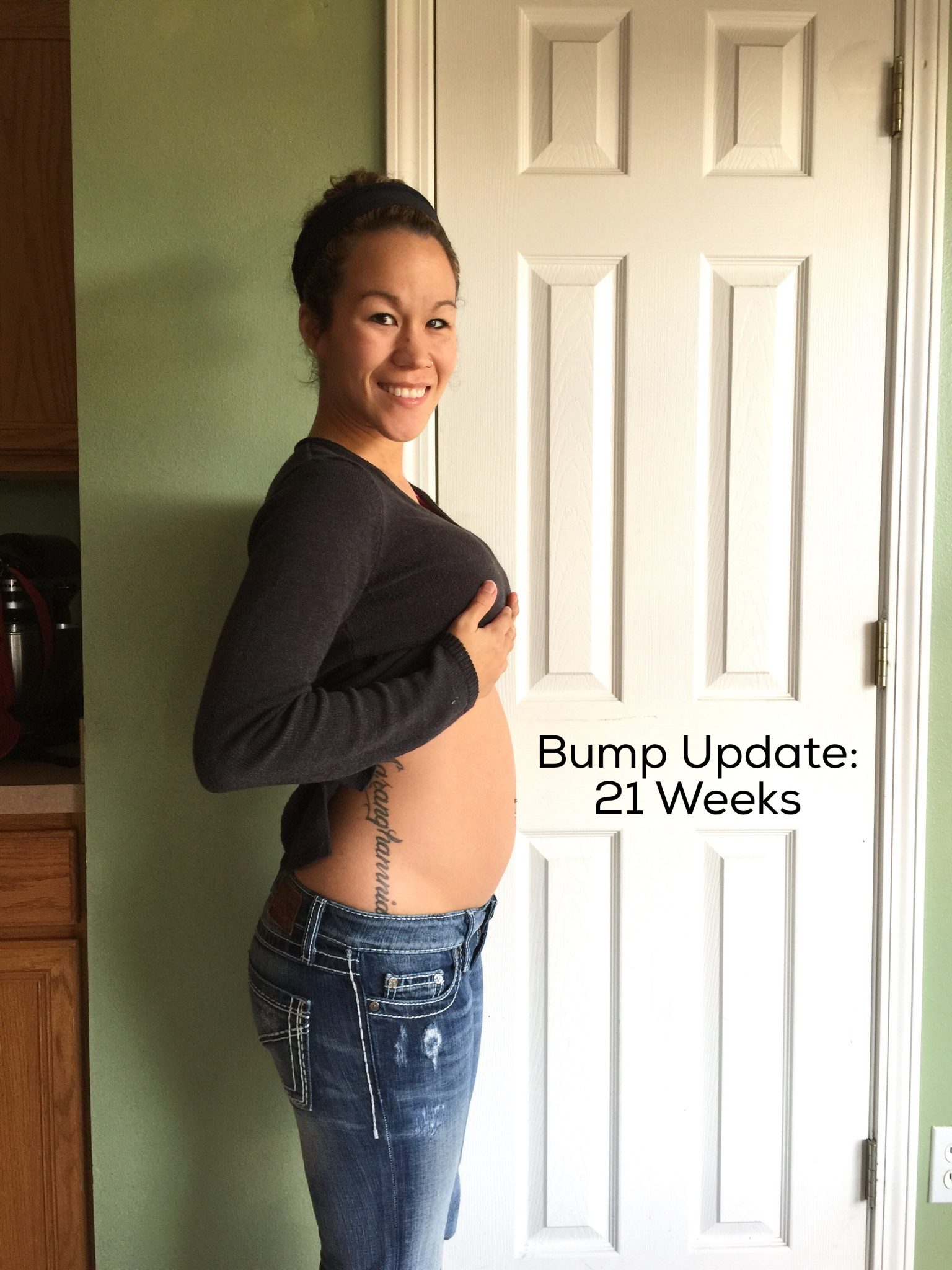21 Weeks Pregnant Bump