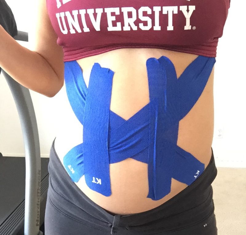 Kinesio Taping During Pregnancy +Techniques for the Pregnant Belly - Diary of a Fit Mommy