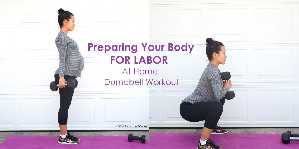 Preparing for Labor: At Home Dumbbell Workout - Diary of a Fit Mommy