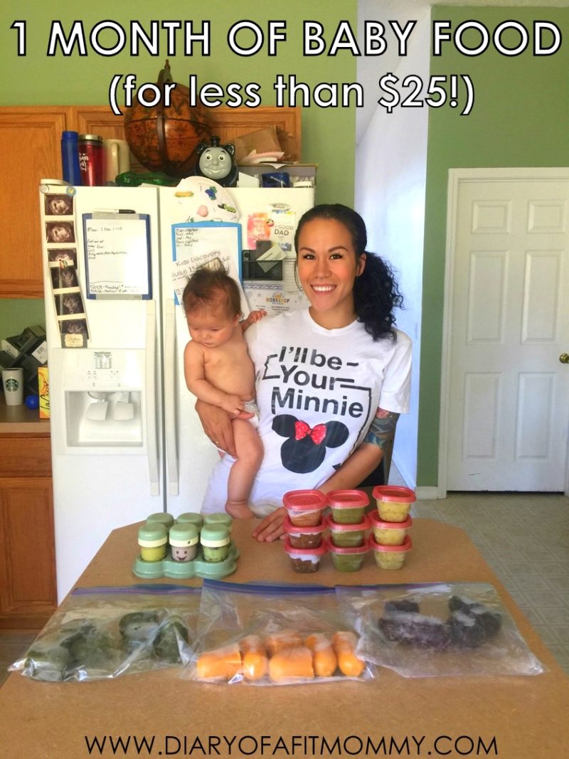 How to Prep One Month of Healthy Baby Food for Less Than $25! - Diary ...