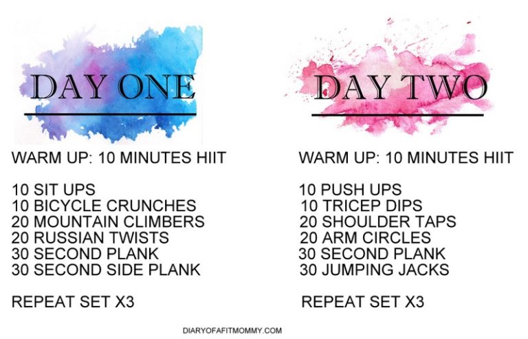 14 Day Spring Fitness Challenge: Workouts + Healthy Meals - Diary of a ...