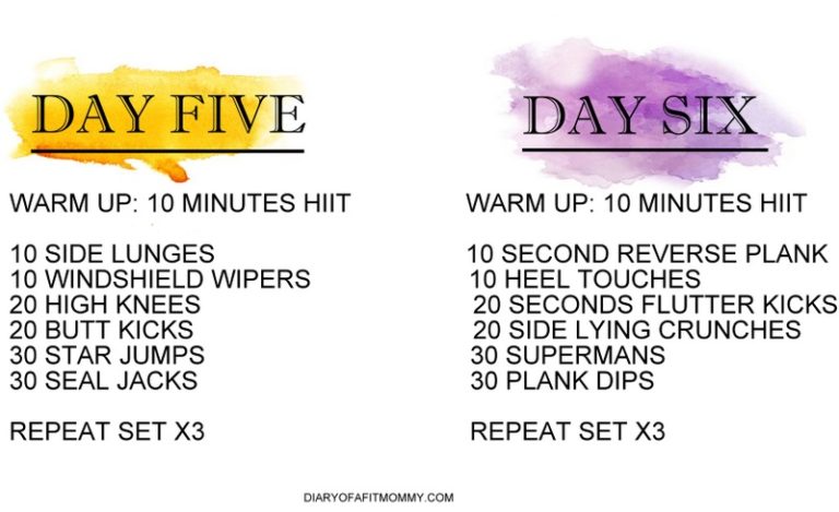 14 Day Spring Fitness Challenge: Workouts + Healthy Meals - Diary of a ...