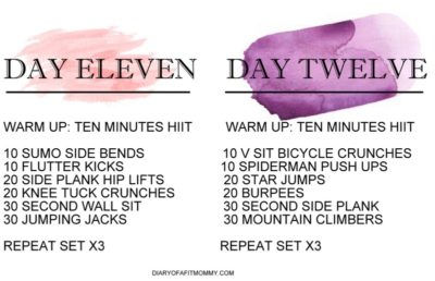 14 Day Spring Fitness Challenge: Workouts + Healthy Meals - Diary of a ...