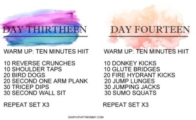 14 Day Spring Fitness Challenge: Workouts + Healthy Meals - Diary of a ...