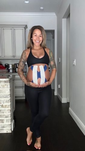 Kinesio Taping For Pregnancy Pain & Aches + 7 Taping Techniques That WORK! - Diary of a Fit Mommy